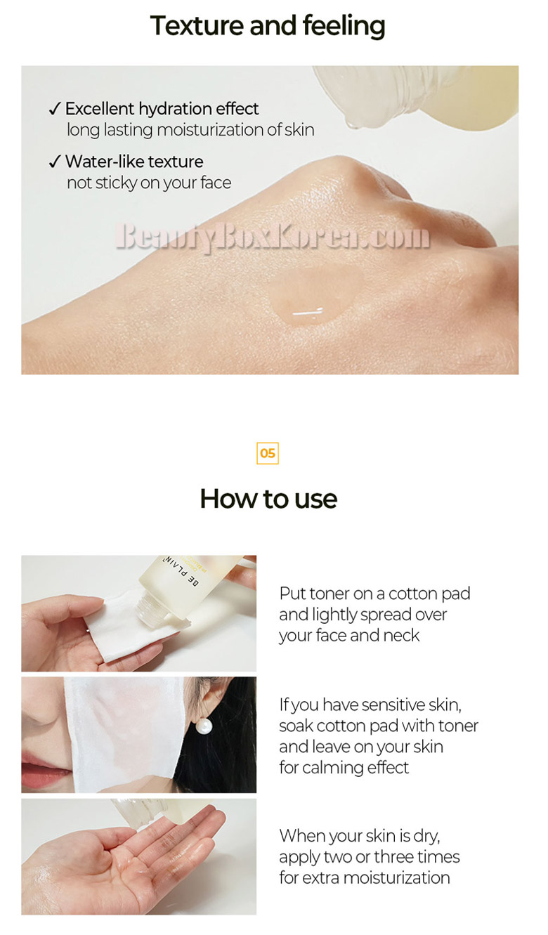 BE PLAIN Chamomile pH-Balanced Toner 190ml | Best Price and Fast ...