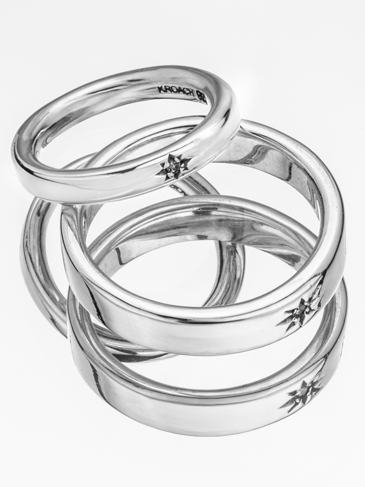 킹크로치 실버팩토리 | SIMPLE DIA STAR 링