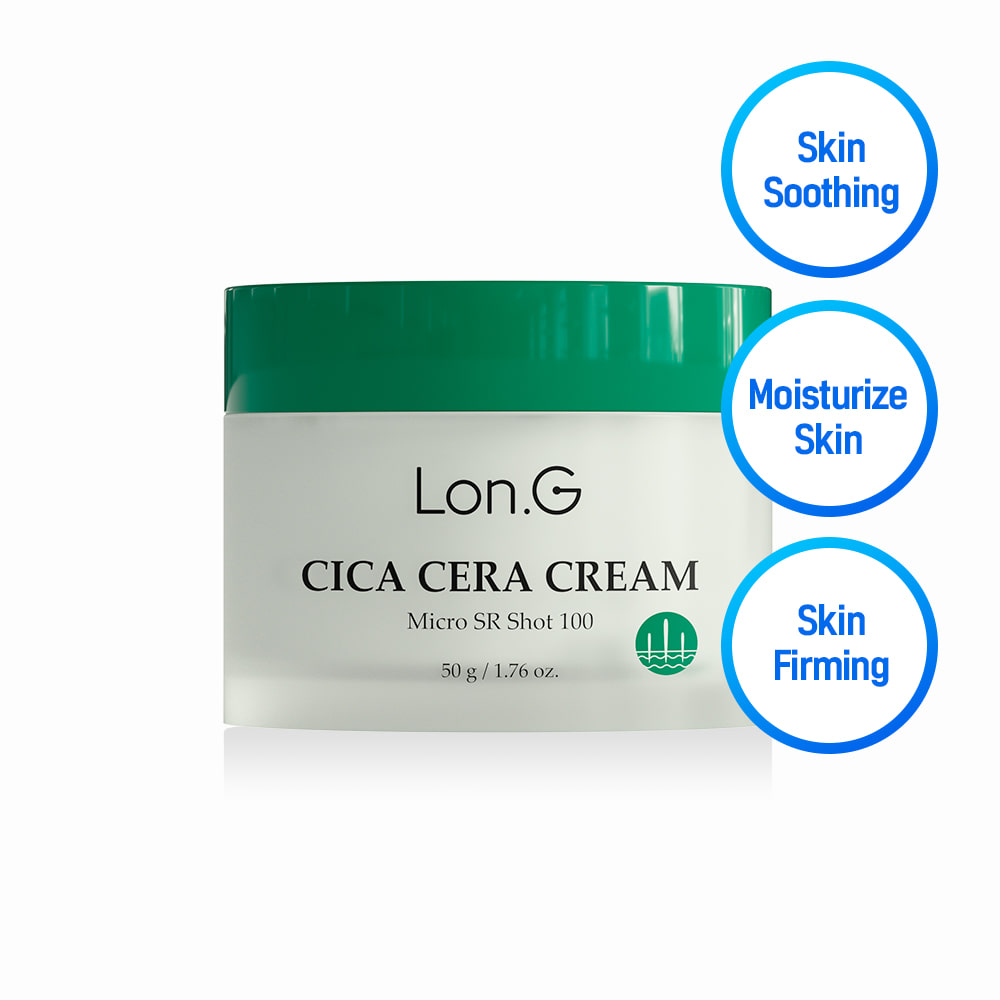 K-Beauty Lon.G Cica Ceramide Cream Micro SR Shot 100 50g - Lon.G
