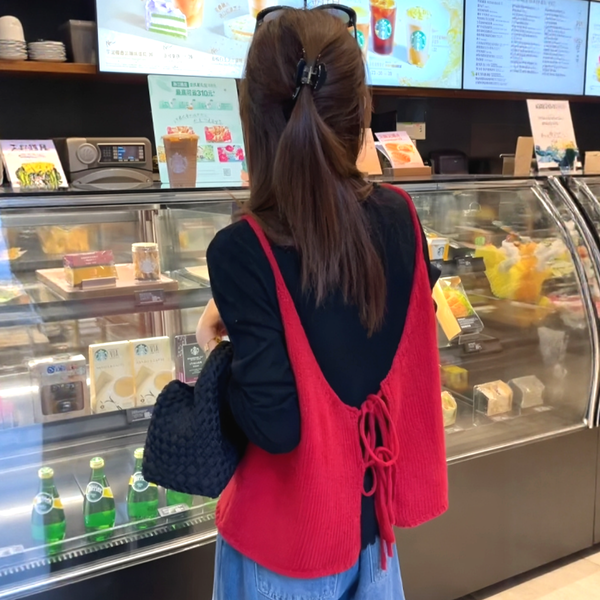 [TO-e599]엘리 탑 & 베스트 세트 - LEEJIRAL: premium clothing, bags, shoes and accessories