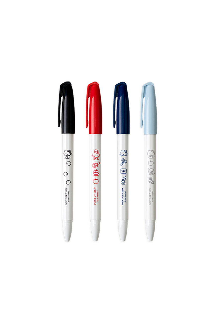 POV ORIGINAL 캡 노크 젤 펜 POV x Hello Kitty Cap Knock Gell Pen
