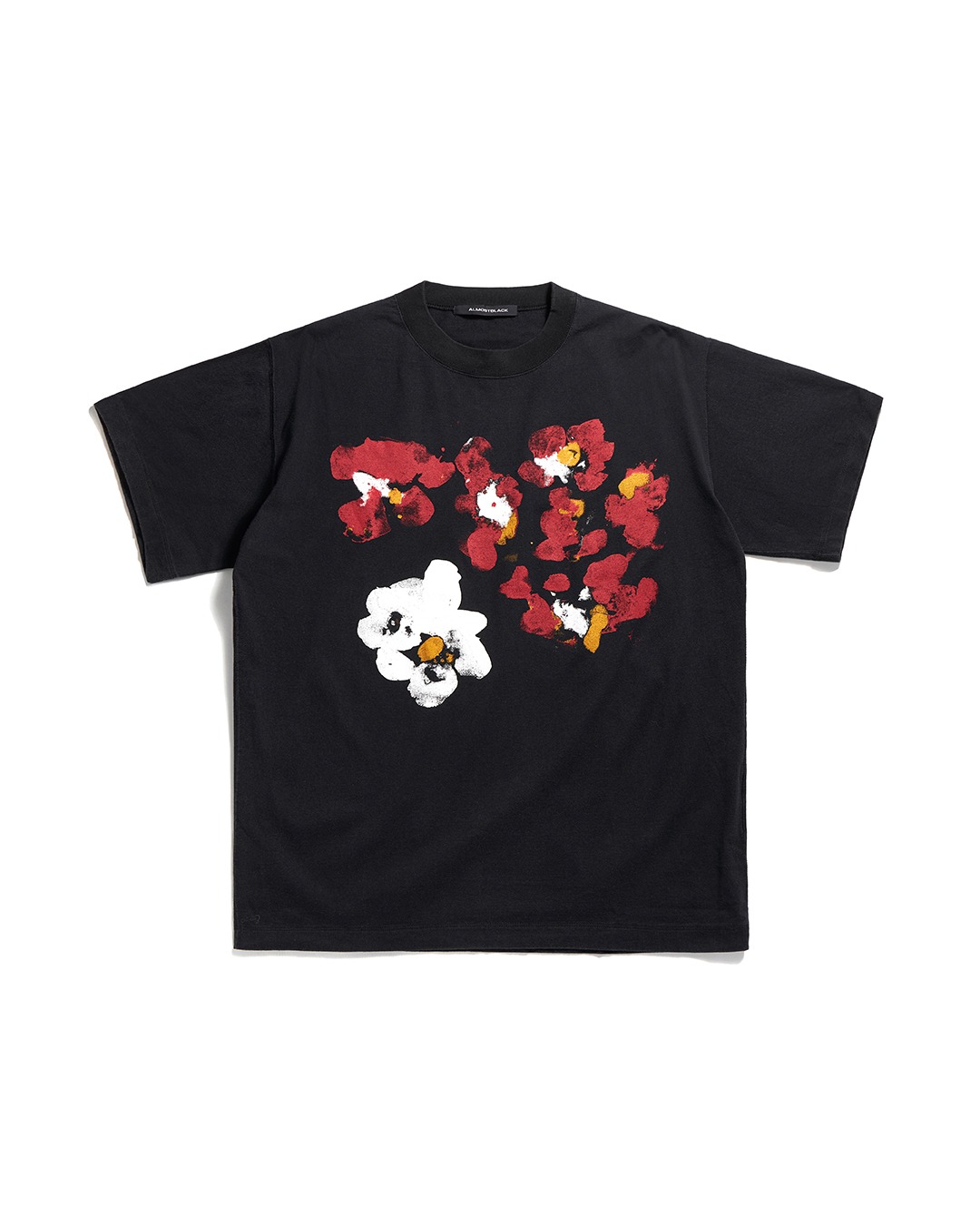 CREW NECK FADE PRINT T / BLACK - FR8IGHT