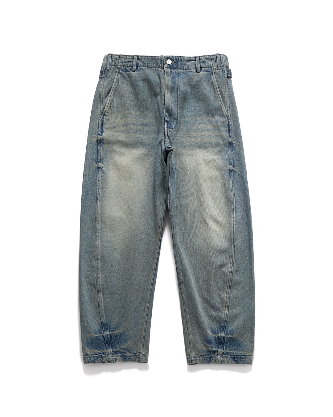 CINCH BACK CURVED PANTS / LIGHT INDIGO - FR8IGHT