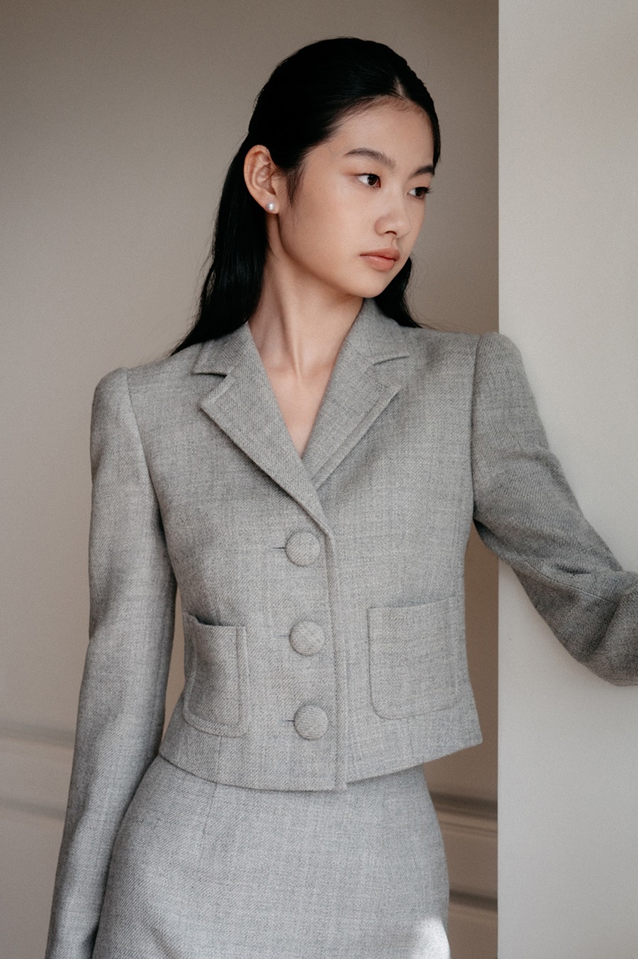 NO.38 JACKET - GREY - HANAVO