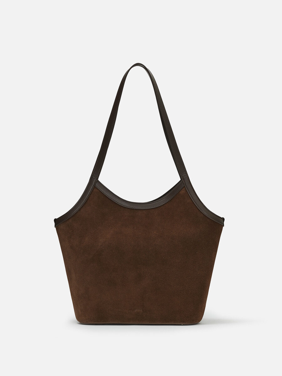 ROH SEOUL STORE - Harbor shoulder bag Suede Chestnut - ROH SEOUL