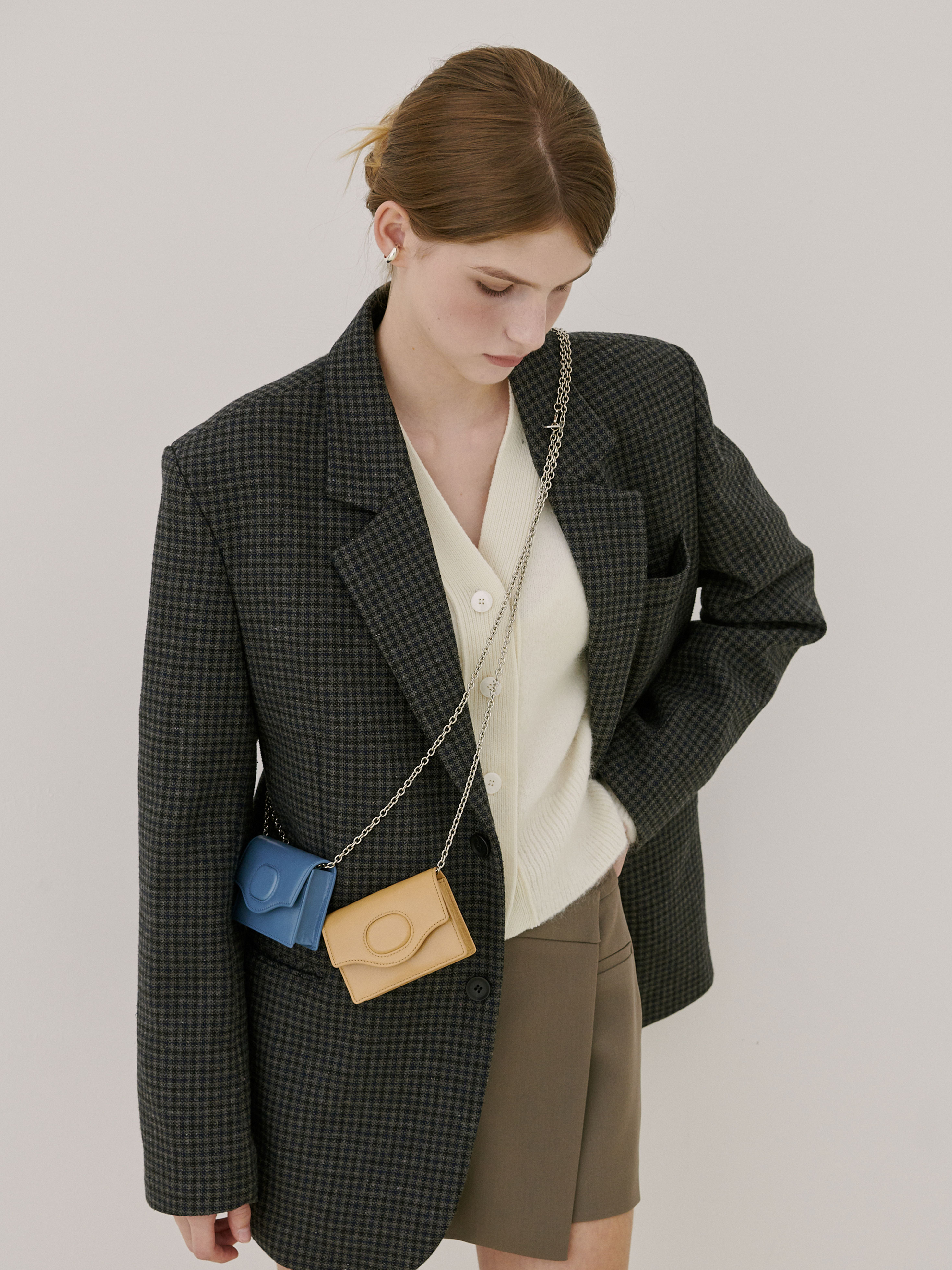 MOHAIR V-NECK CARDIGAN_IVORY - HYETHE