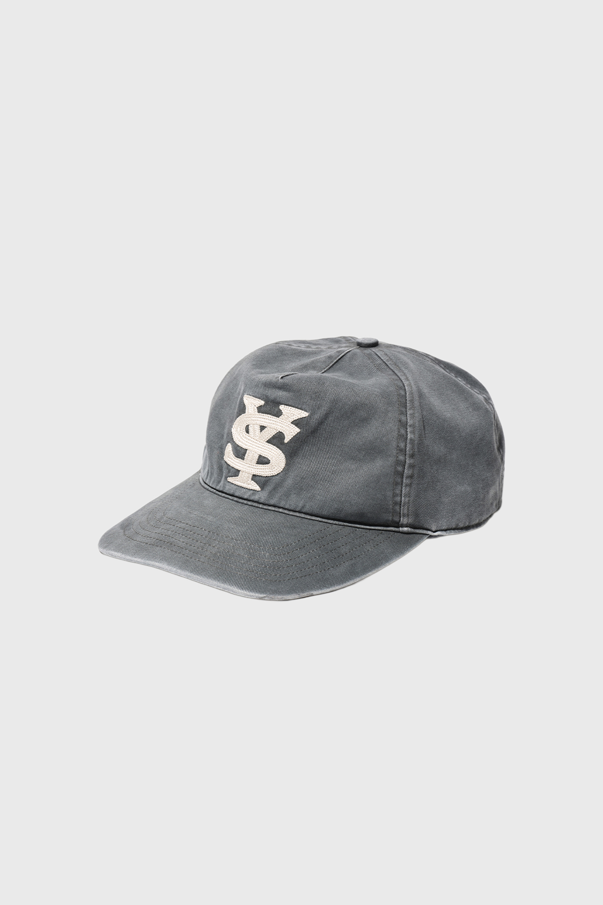 SUNDAY CEREMONY 선데이 세레머니 SY LOGO 5 PANEL NEW COTTON CAP (GRAYISH BLUE ...