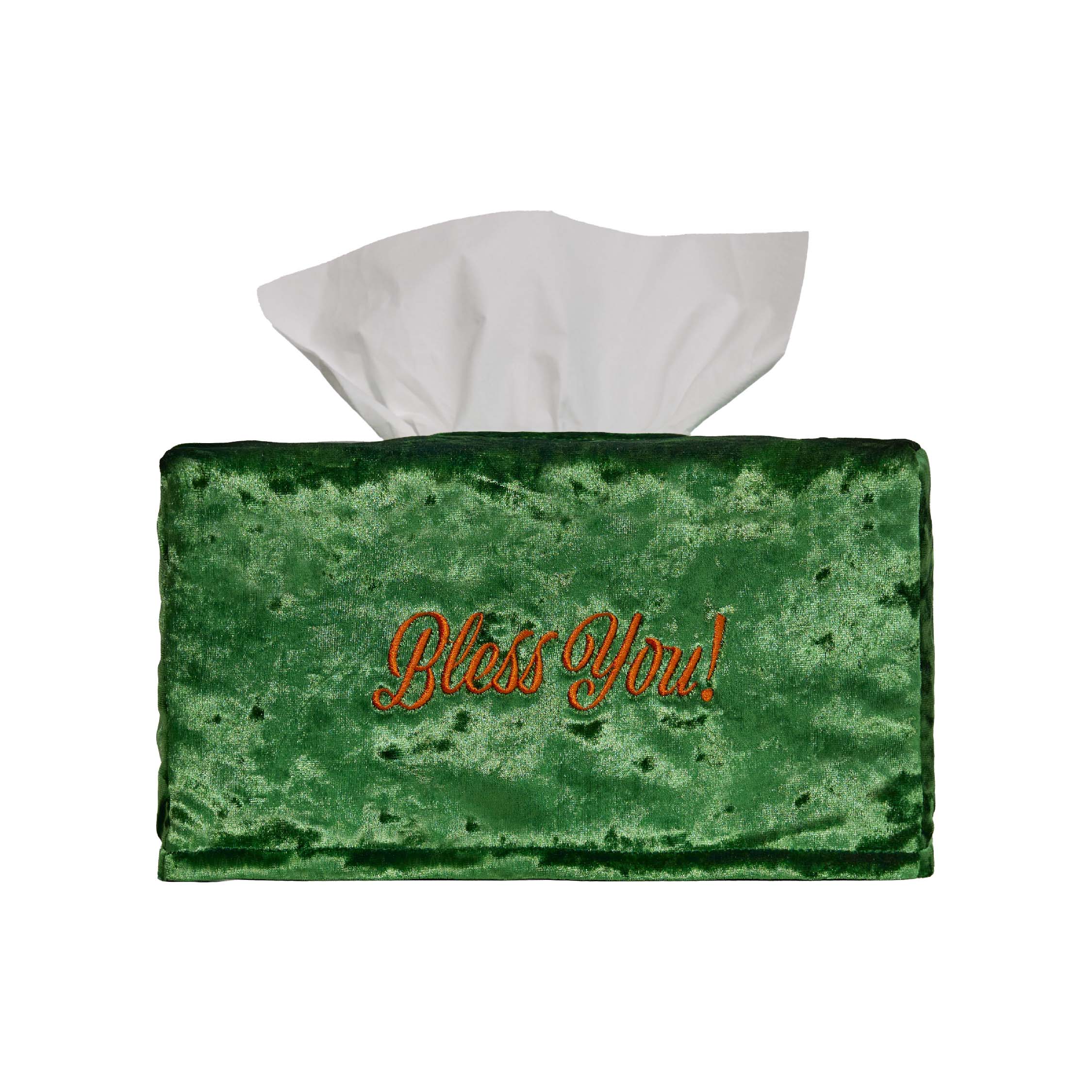 saytouche | 벨벳 티슈 케이스 그린