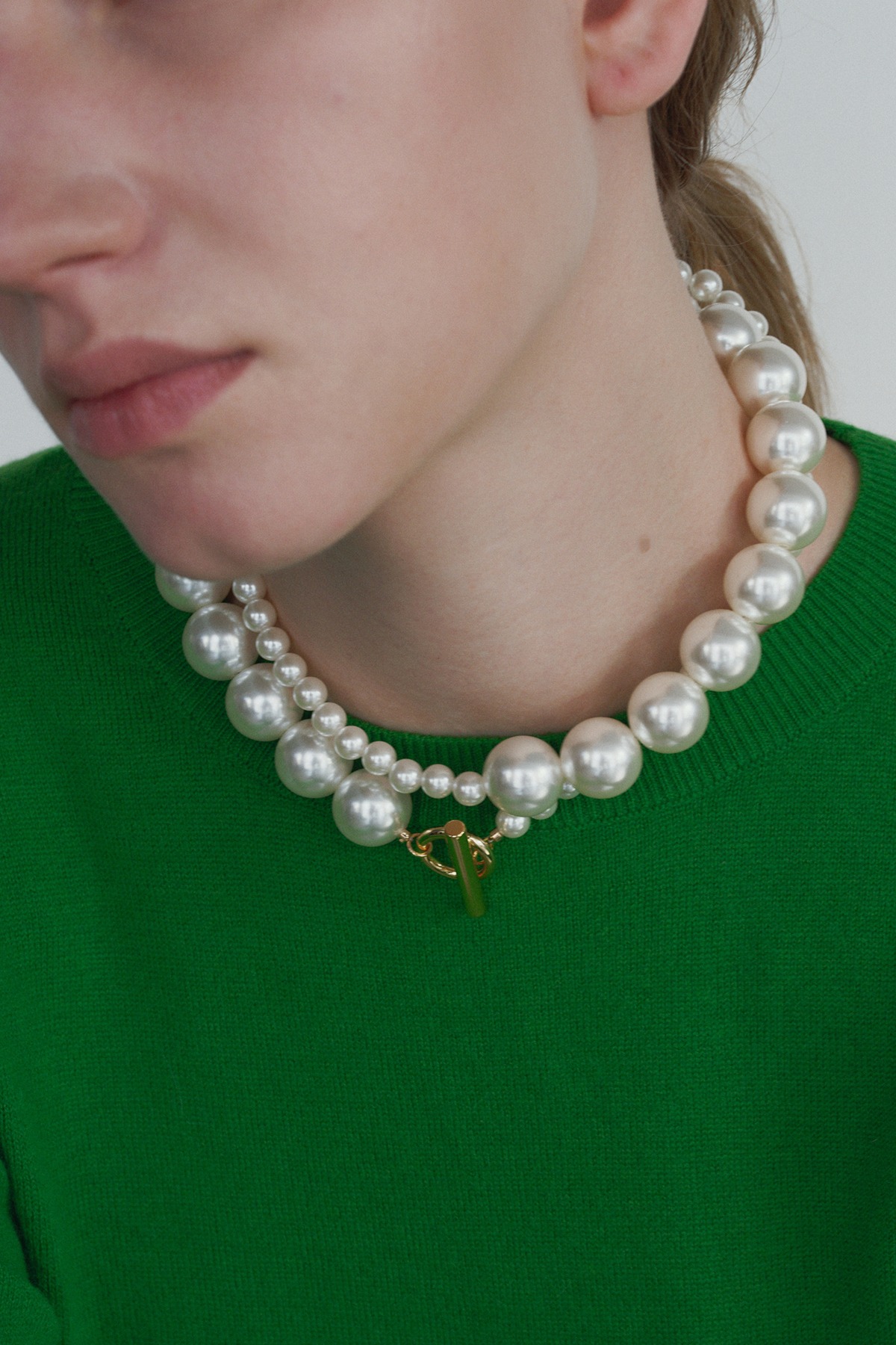 MONDAY EDITION | Big Pearl Two Way Necklace