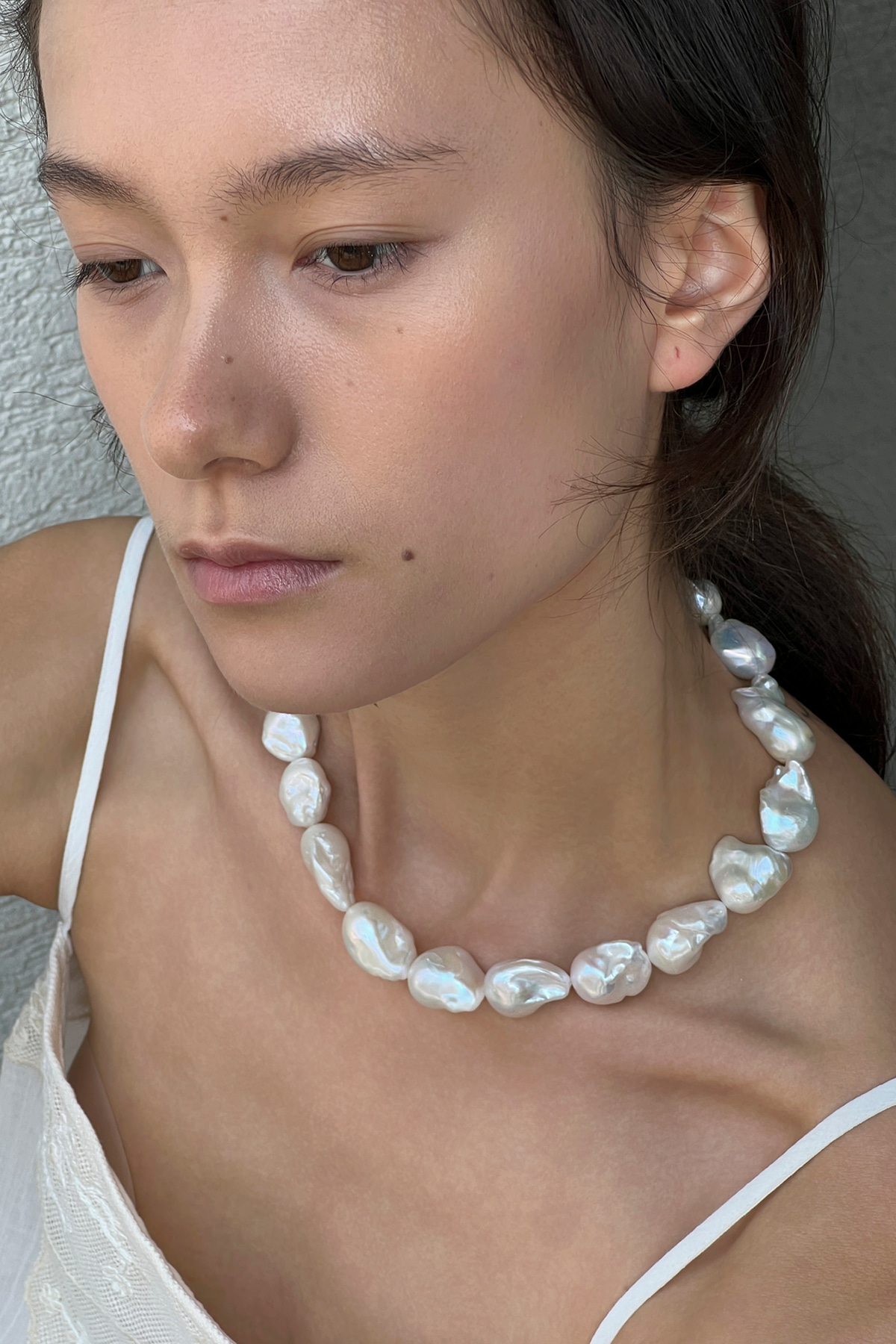 Deep Raw Pearl Necklace - MONDAY EDITION