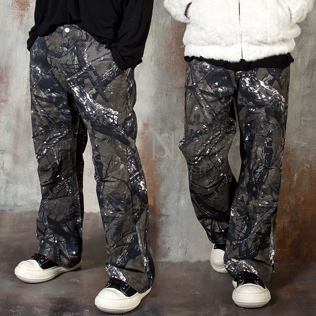 Vintage Tree Camo Semi-Wide Pants