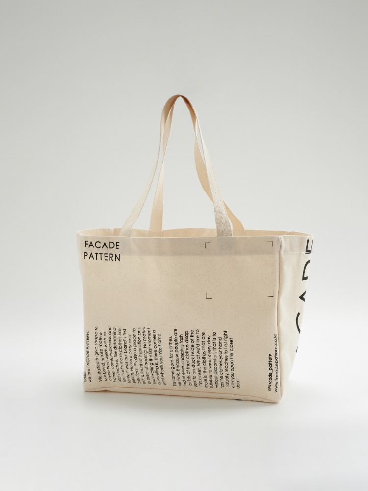 Facade Canvas Tote Bag - FACADE PATTERN