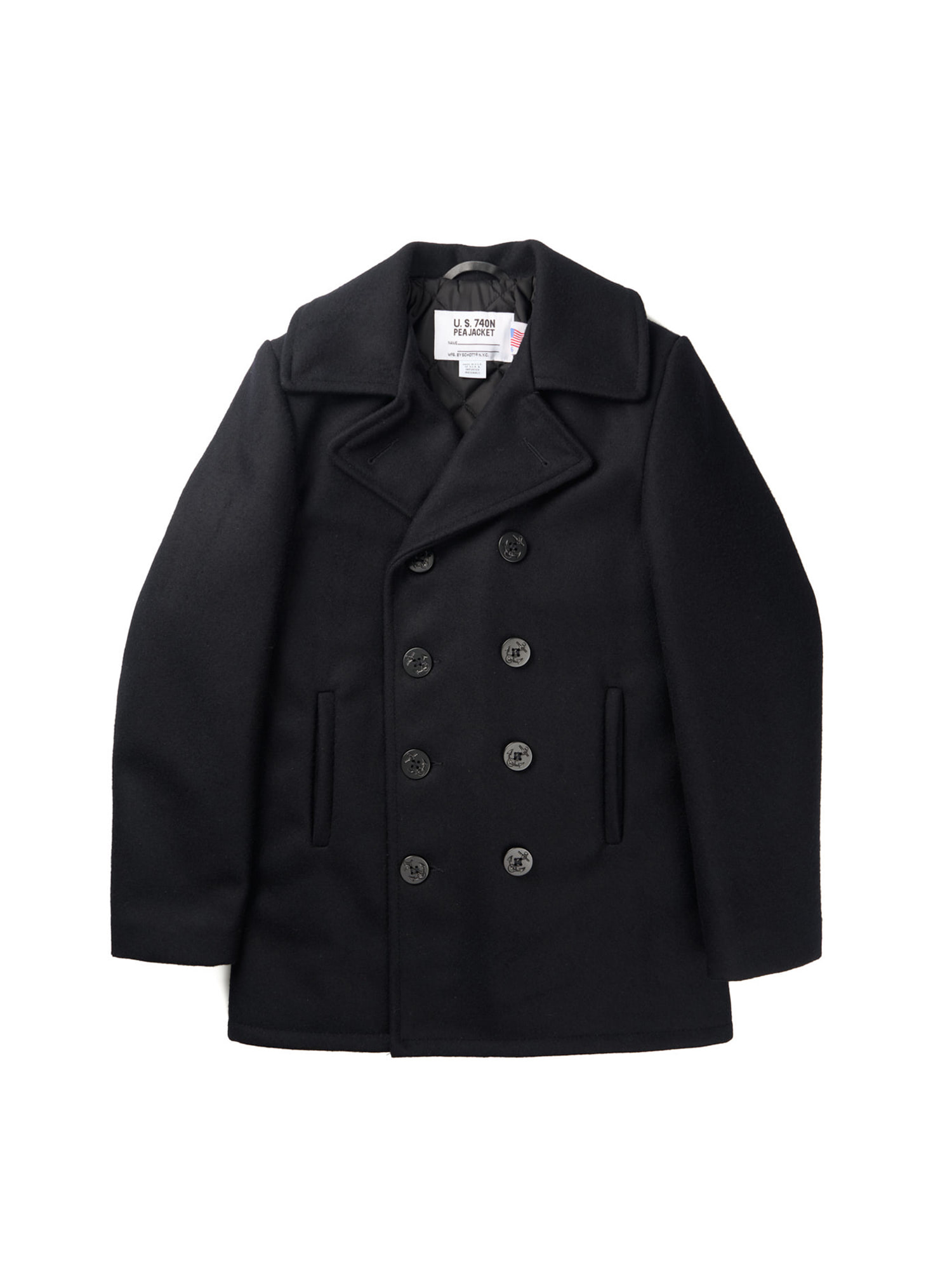 랜덤워크 / 740 Classic Melton Wool Pea Coat Navy