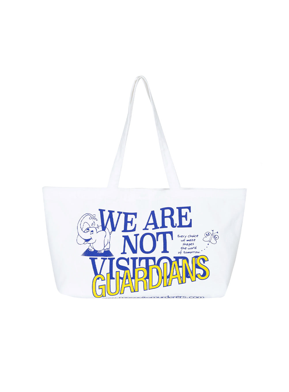 M,M TOTE BAG (White) - Gift select shop tab