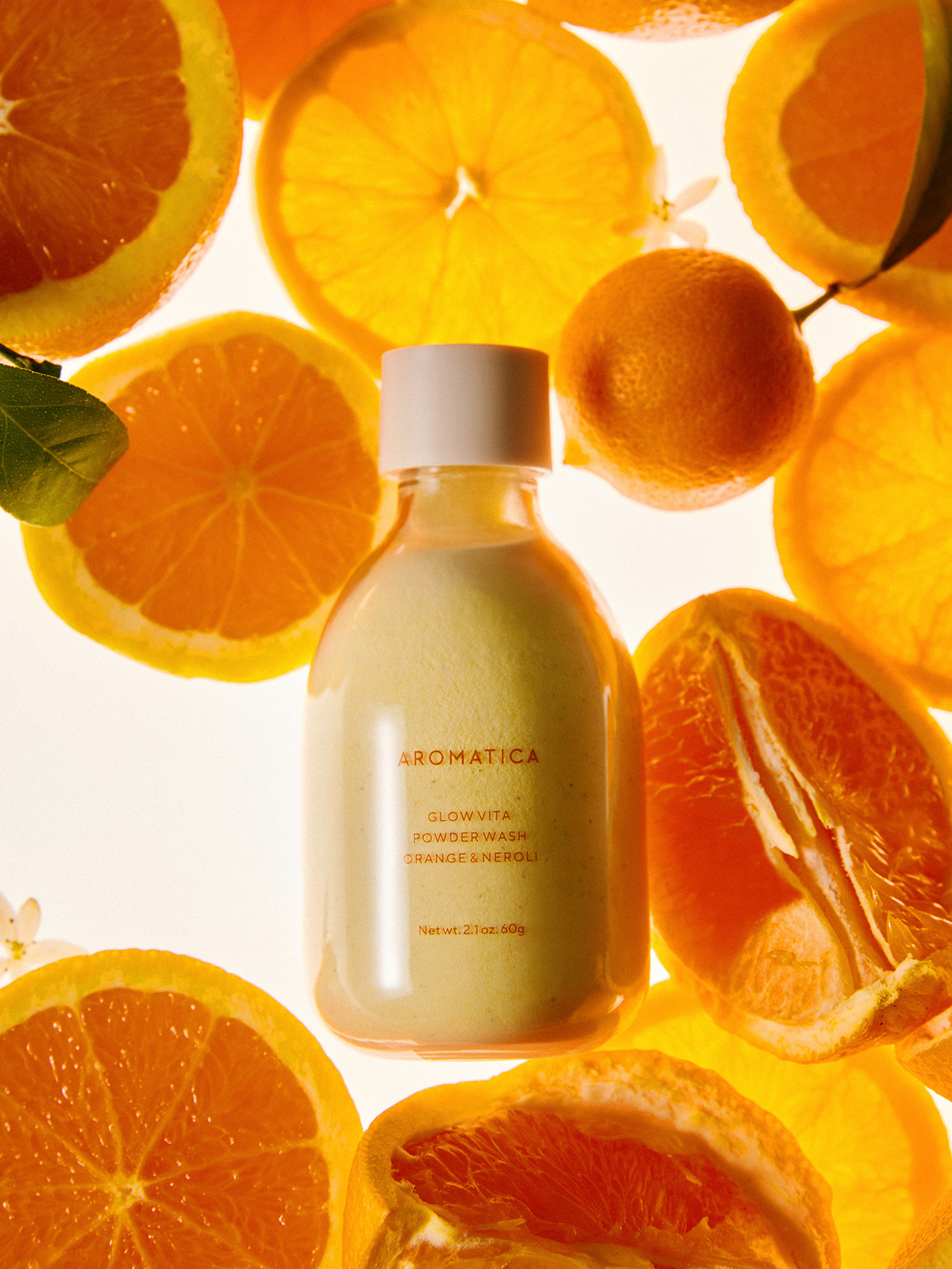 글로우 비타 파우더 워시 오렌지 & 네롤리 60G | 아로마티카