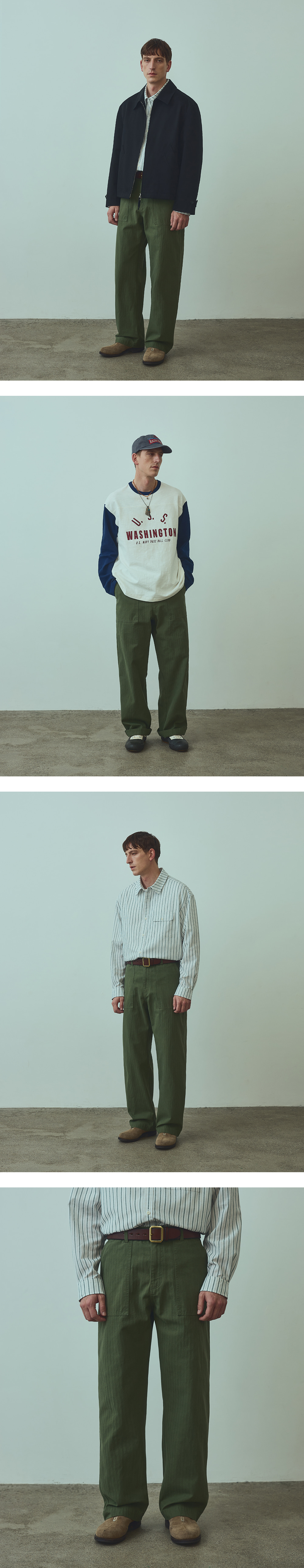 HBT fatigue pants charcoal - UNIFORM BRIDGE