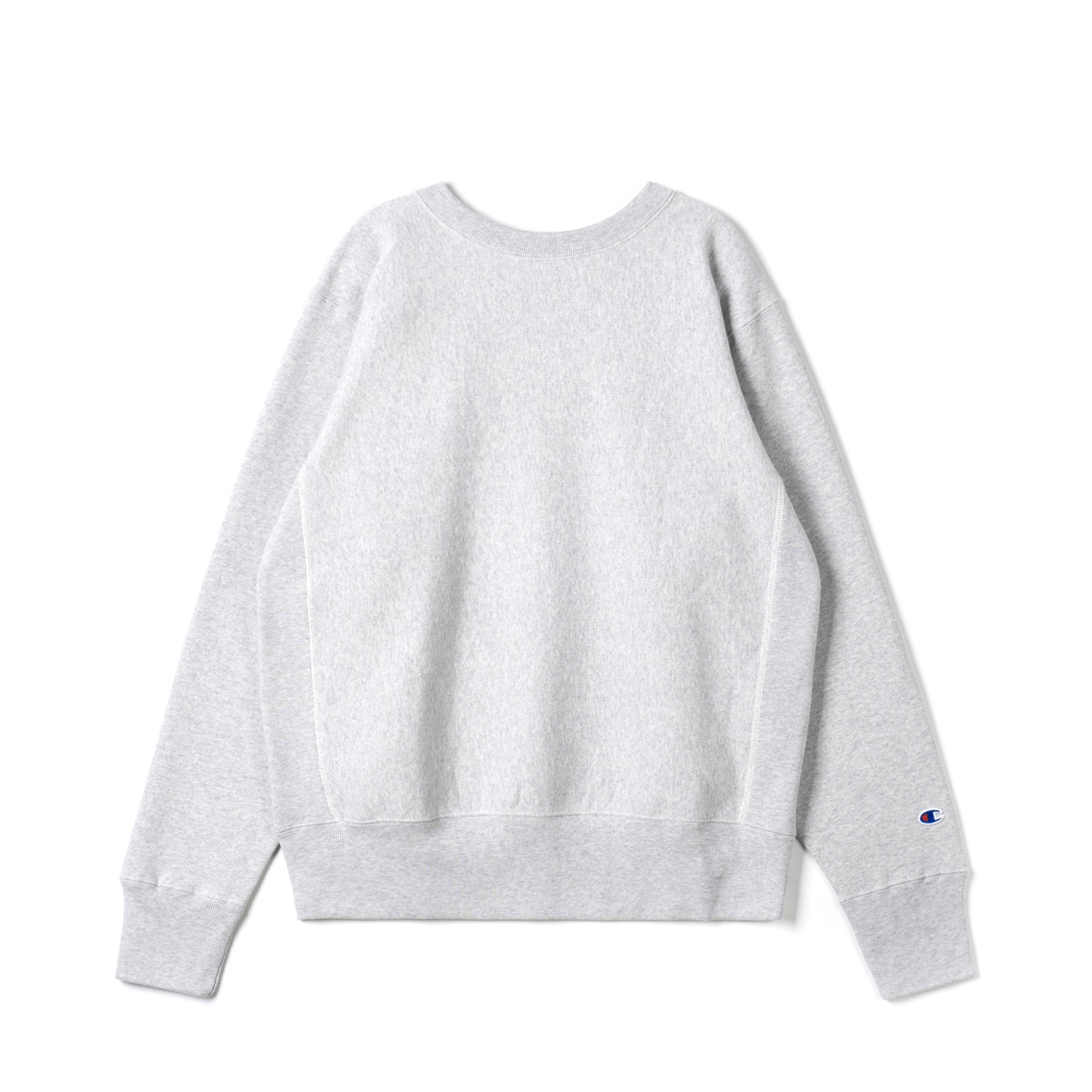 C3-Y032 Silver Grey Reverse Weave Crewneck Sweatshirt - MODE MAN