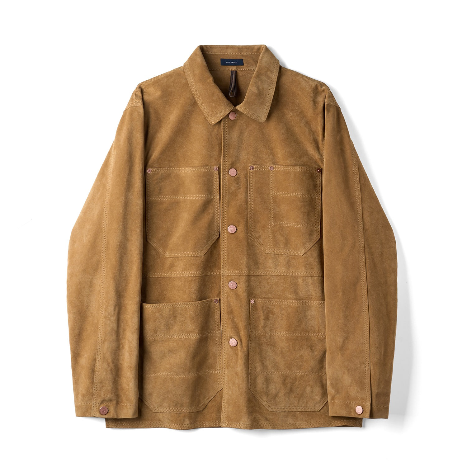 Sand Suede Welder Chore Jacket - MODE MAN