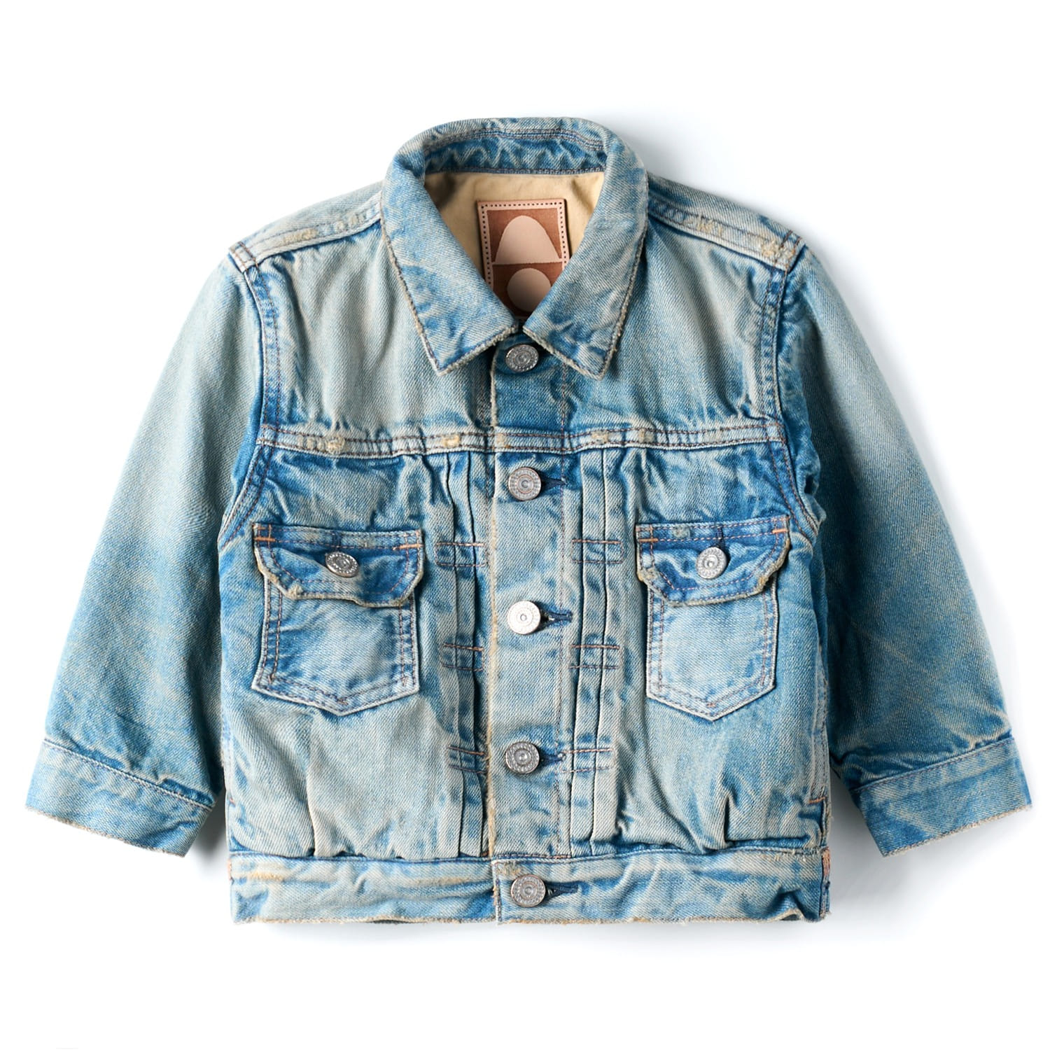 JK-014 C.T.L Neo Type 2nd Denim Jacket Indian Red Bengara For Kids L ...