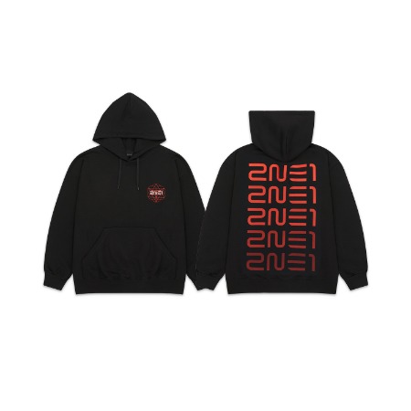 [WELCOMEBACK] 2NE1 LOGO HOODIE_BLACK YG SELECT